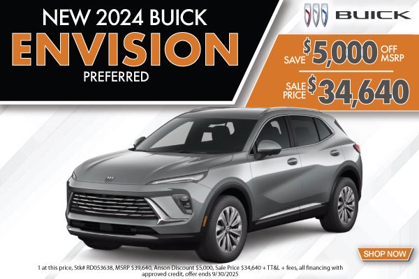 New 2024 Buick Envision | Lawrence Hall Chevrolet Buick GMC Specials ...